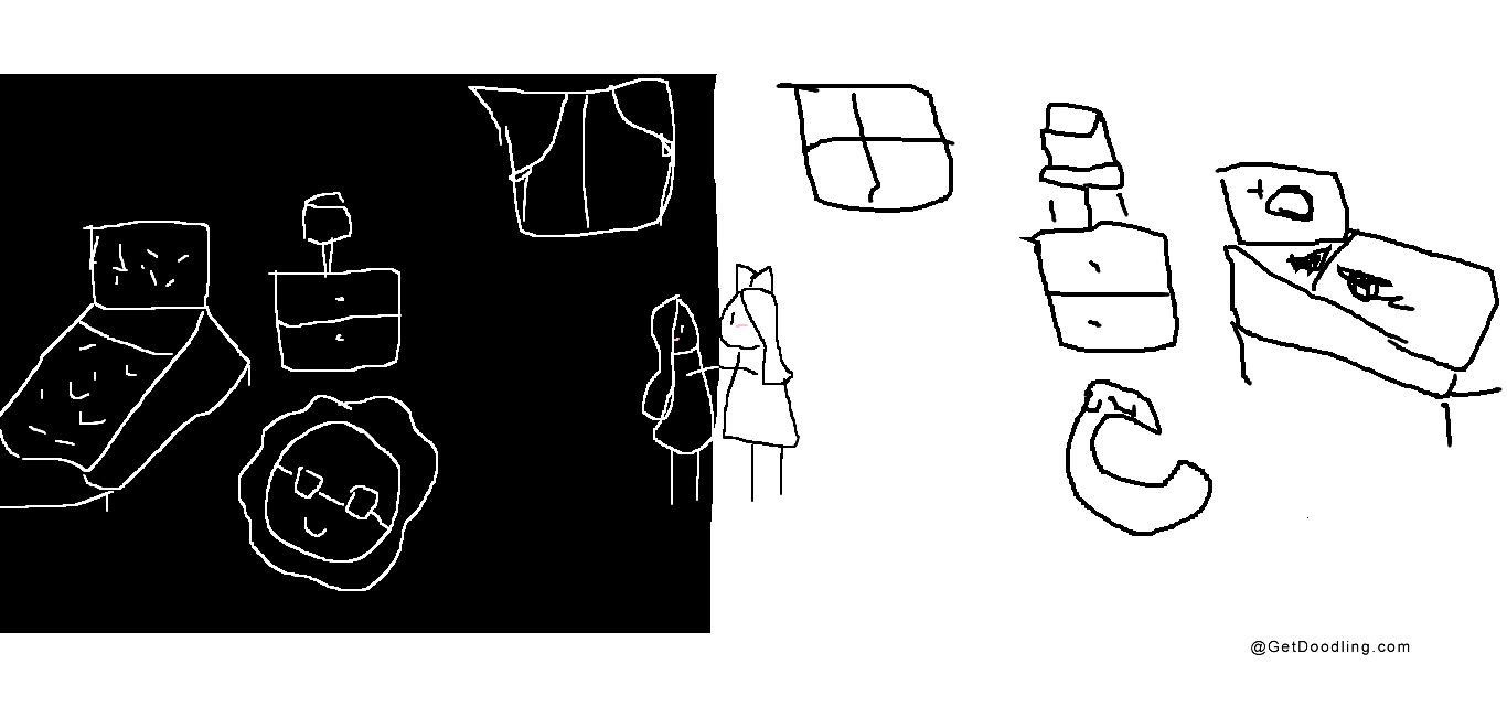 Œuvre de dessin :De jour comme de nuit, l'intersection de deux espaces ...